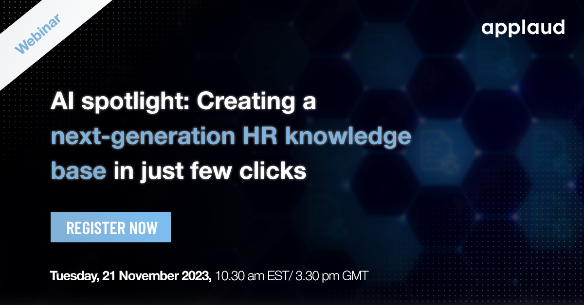 Creating next-generation HR Knowledge Base in just few clicks